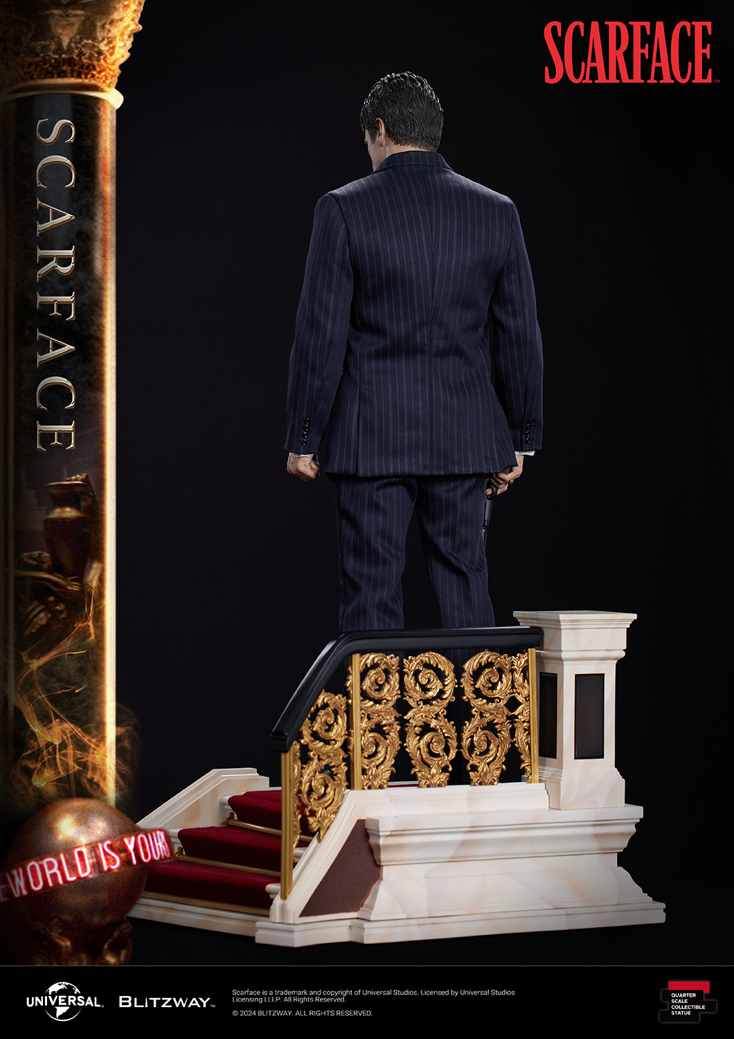 Scarface: Tony Montana 1/4 Scale Statue 53 cm - The Movie Store
