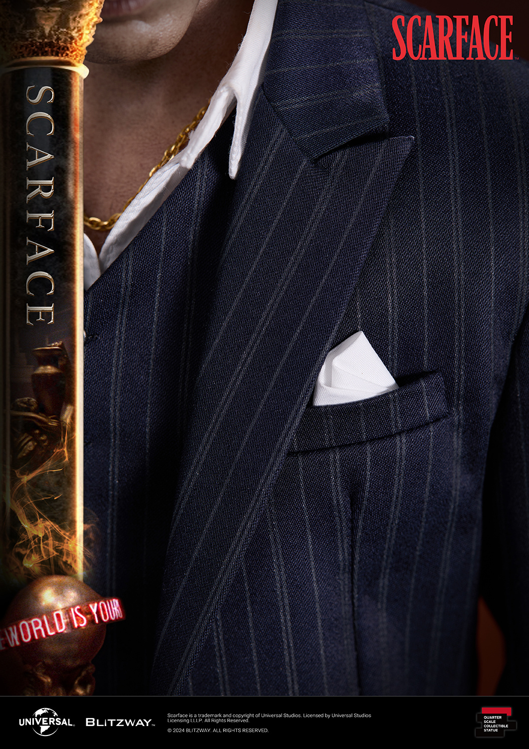 Scarface: Tony Montana 1/4 Scale Statue 53 cm - The Movie Store