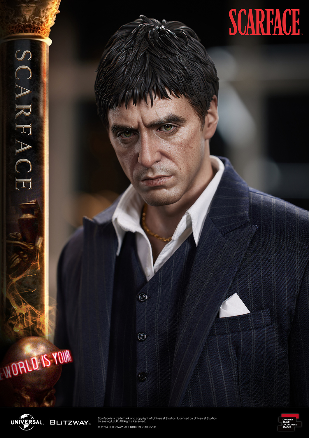 Scarface: Tony Montana 1/4 Scale Statue 53 cm - The Movie Store
