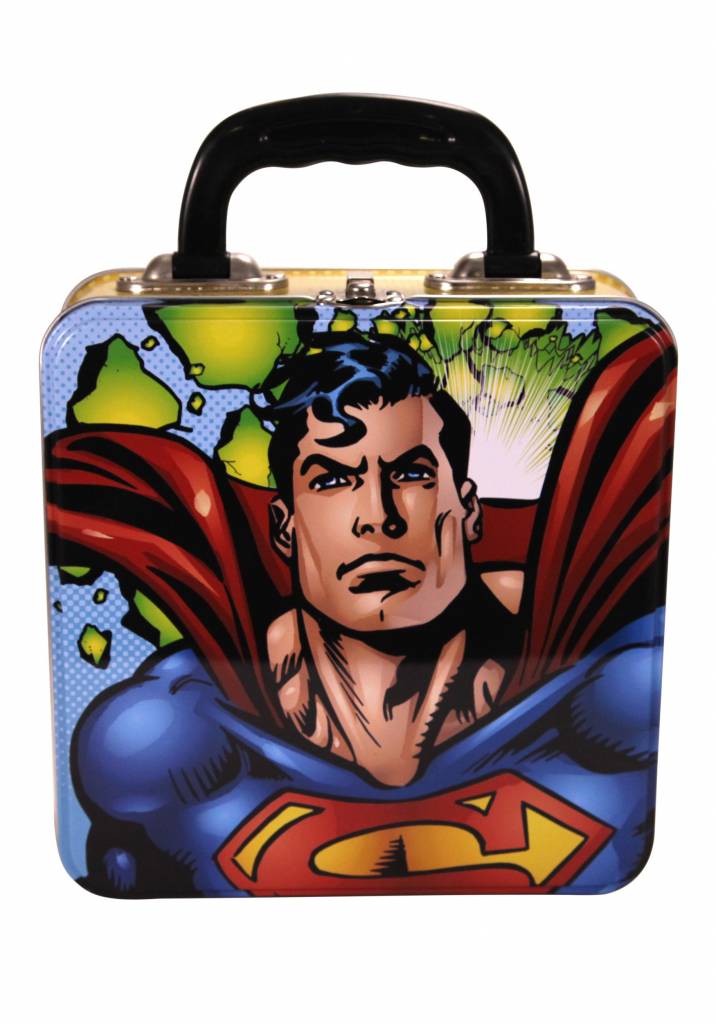 Superman Square Tin Lunch Box - The Movie Store