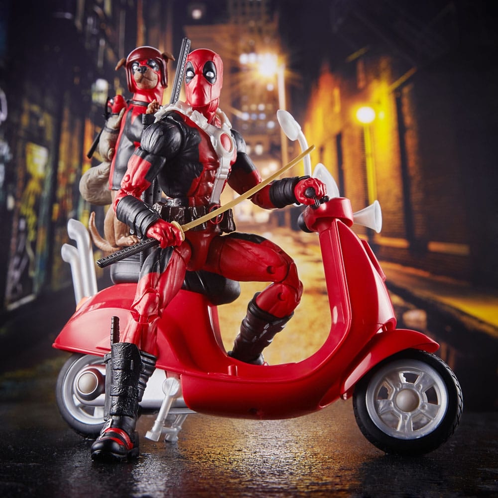 Deadpool Corps Marvel Legends Vehicle with Figure Deadpool w/ Scooter ...