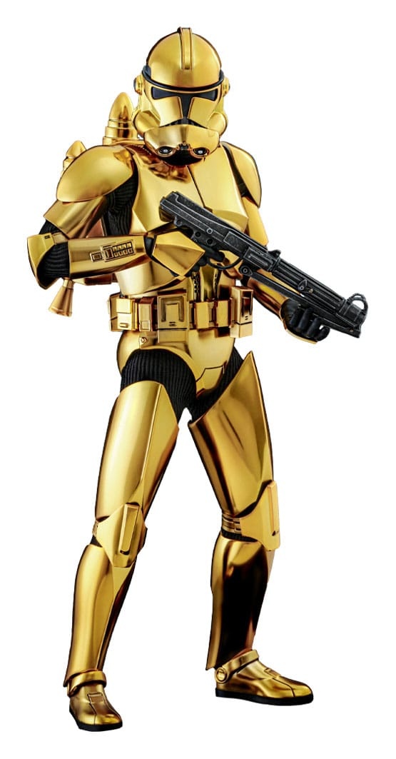 Star Wars Action Figure 1/6 Clone Trooper (Gold Chrome Version) Excl ...