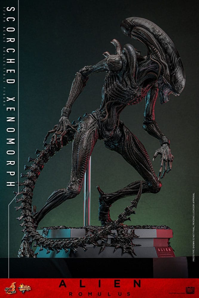 Alien: Romulus Movie Masterpiece Action Figure 1/6 Scorched Xenomorph ...