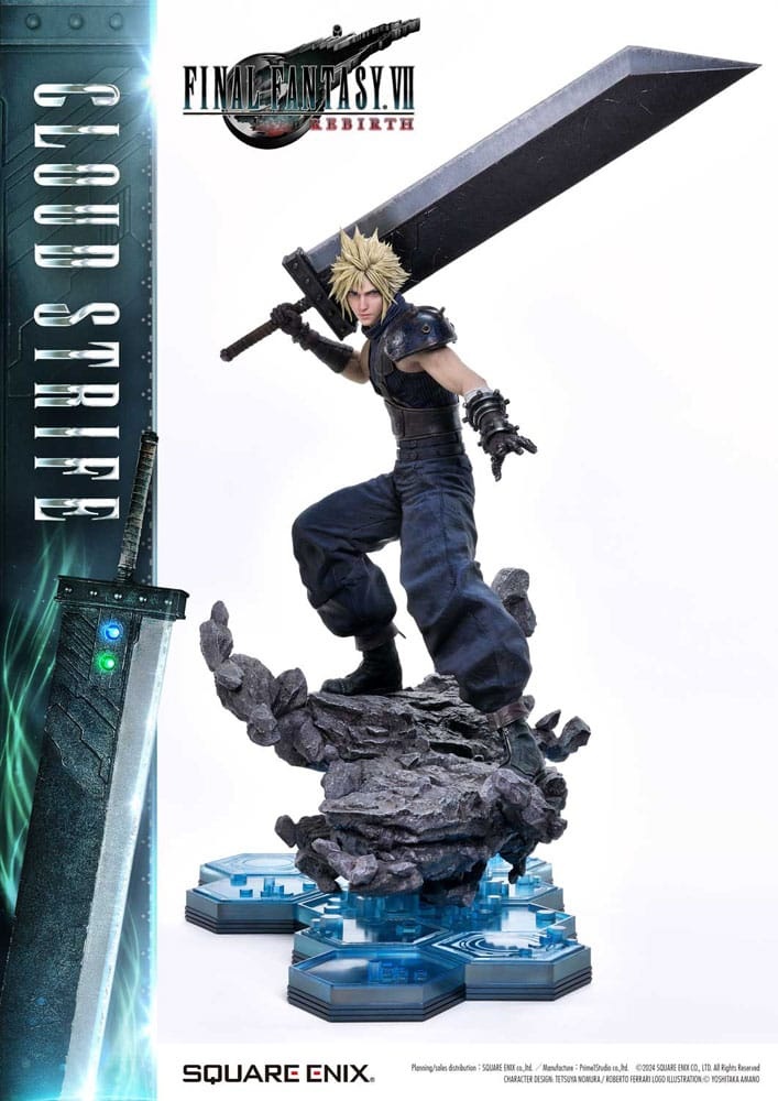 Final Fantasy VII Rebirth Statue 1/4 Cloud Strife 68 cm - The Movie Store