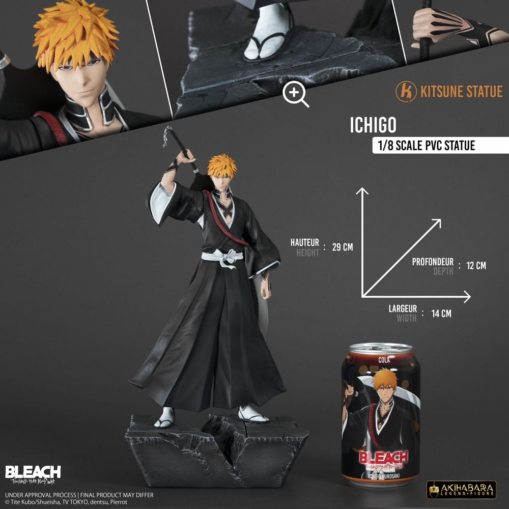 Bleach: Thousand-Year Blood War Figure PVC Statue 1/8 Ichigo 29 cm ...
