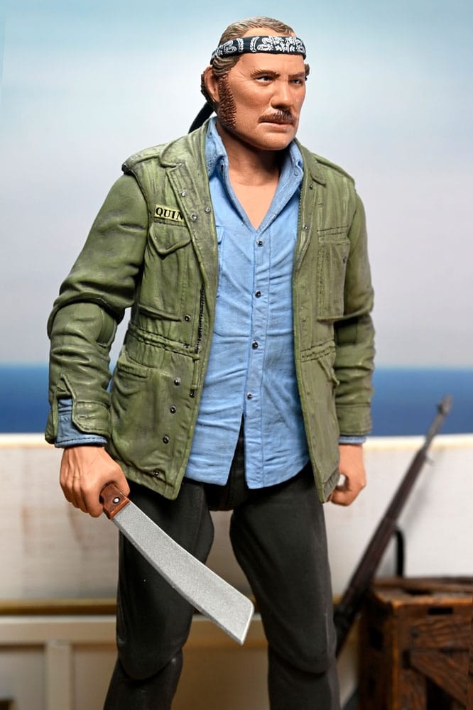 Jaws Action Figure Ultimate Sam Quint 50th Anniversary Figure 18 cm ...