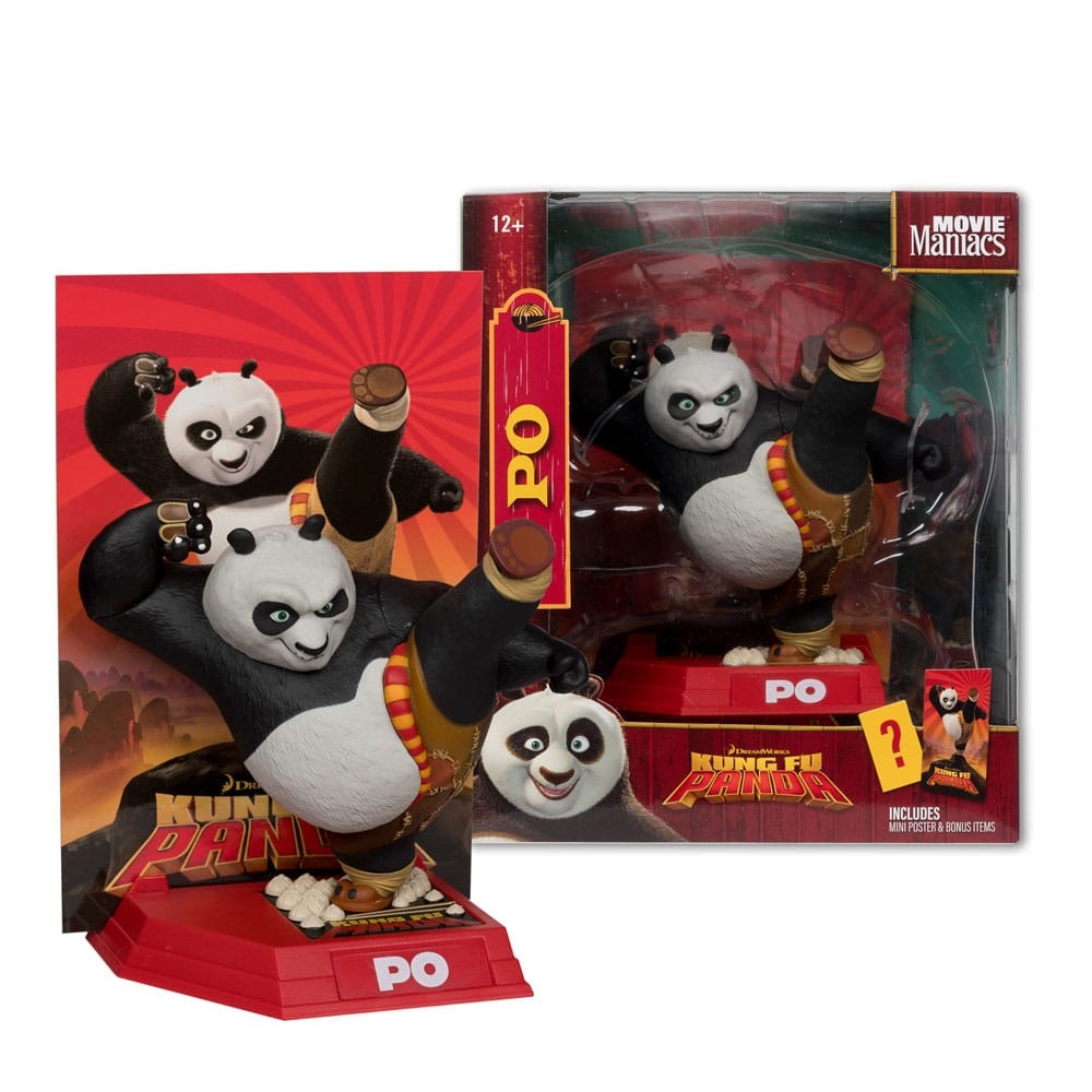 Kung Fu Panda Movie Maniacs PVC Statue Po 17 cm - The Movie Store