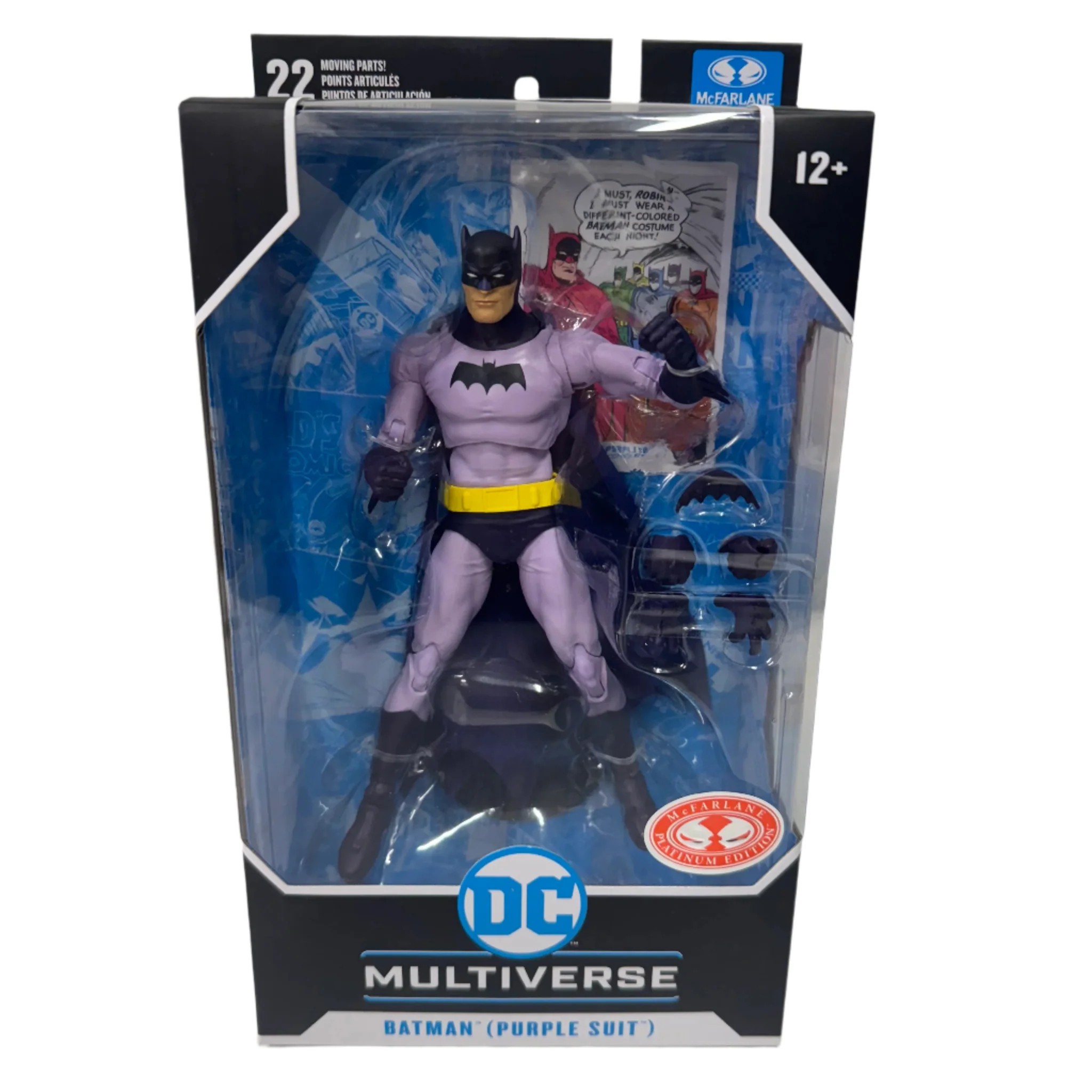 DC Multiverse Batman Purple Suit (Red Platinum) Action Figure 18cm ...