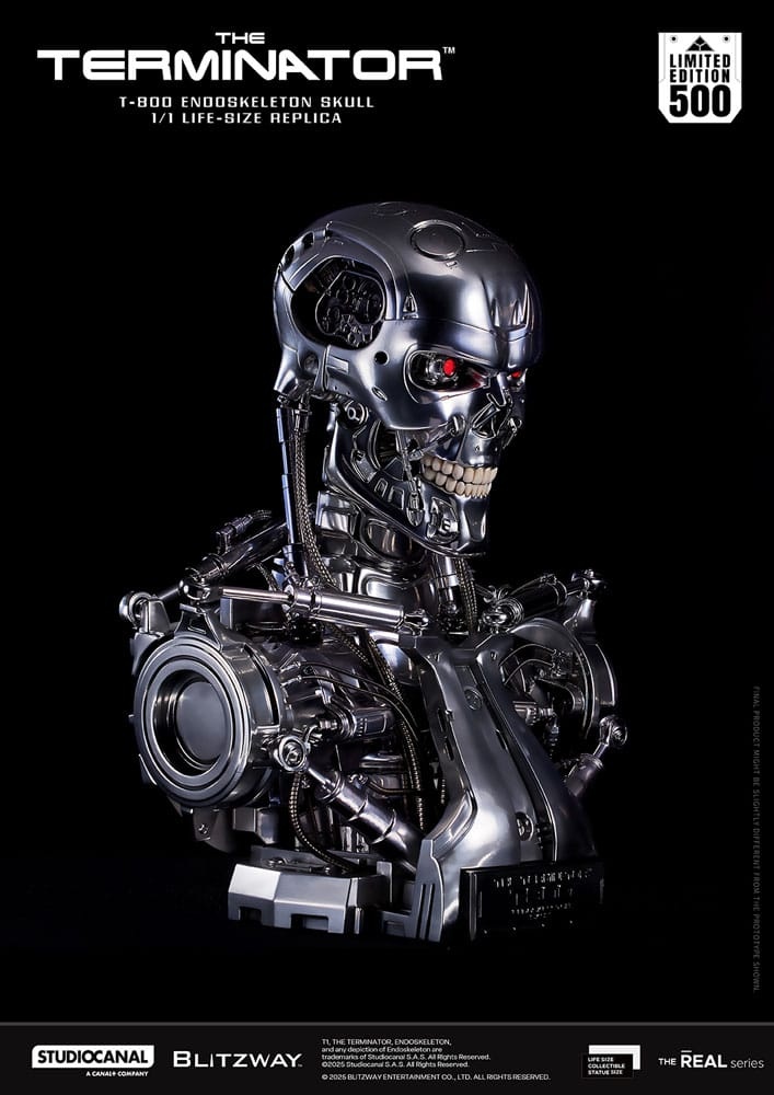 The Terminator The Real Series Life Size Bust T-800 Endoskeleton Skull ...