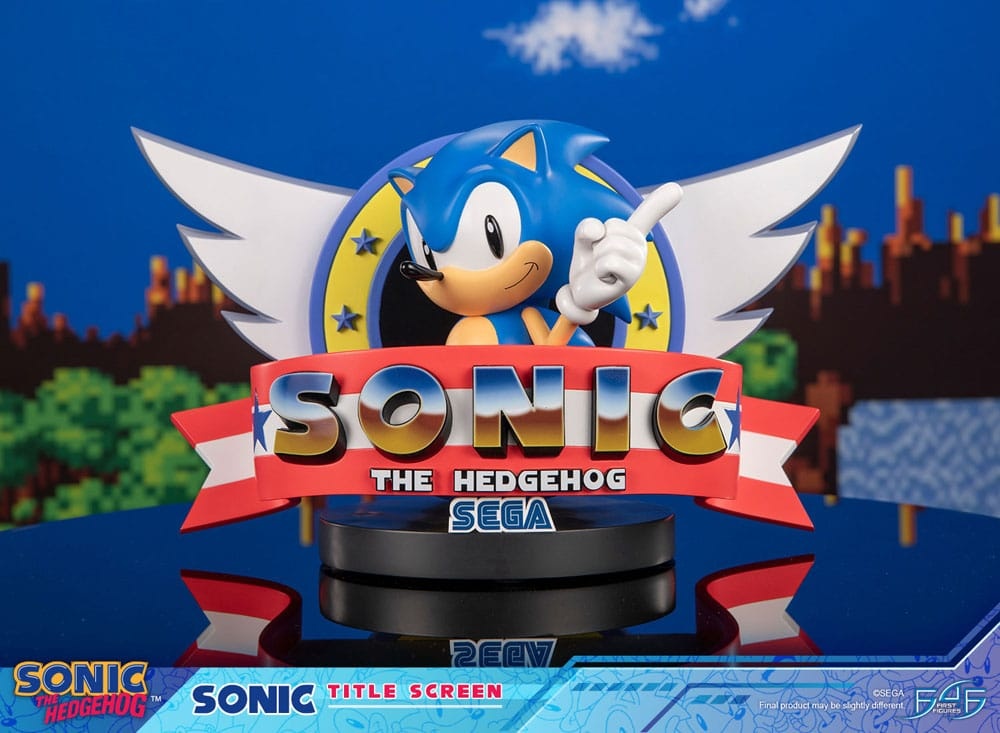 Sonic the Hedgehog Statue Sonic Title Screen 21 cm - The Movie Store