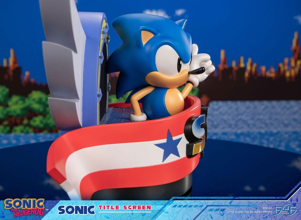 Sonic the Hedgehog Statue Sonic Title Screen 21 cm - The Movie Store