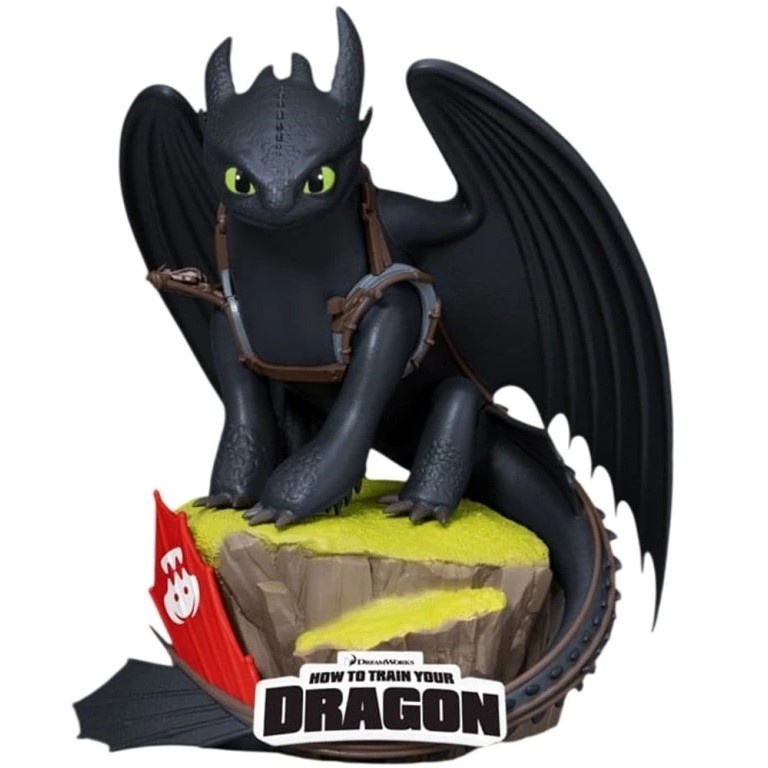 How To Train Your Dragon Toothless Statue 14 cm - The Movie Store
