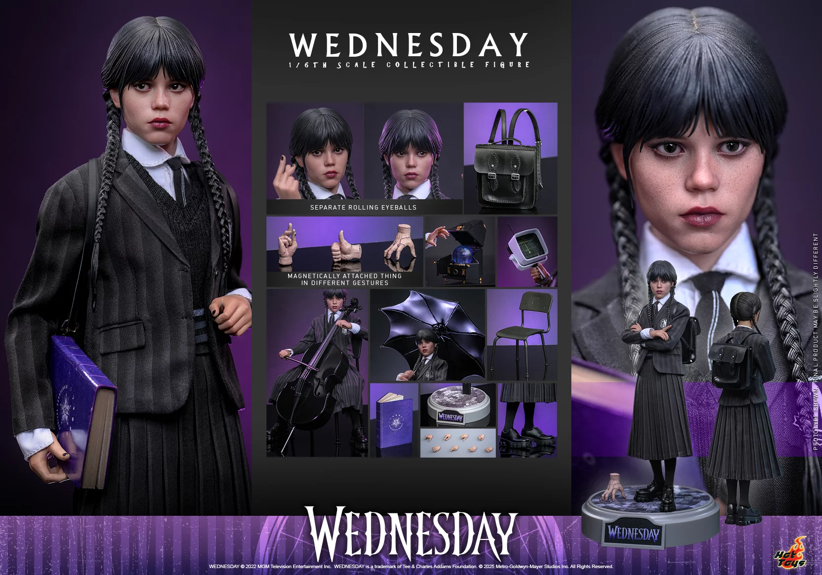 Wednesday Action Figure 1/6 Wednesday 27 cm - The Movie Store