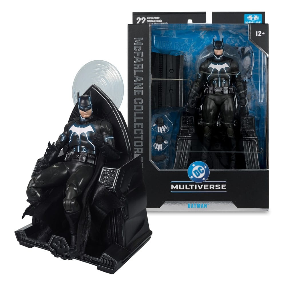 DC Multiverse McFarlane Collector Edition AF #47 Batman & Mobius Chair ...
