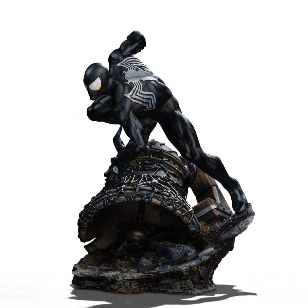 Marvel BDS Art Scale Statue 1/10 Spider-Man Black Costume 20 cm - The ...