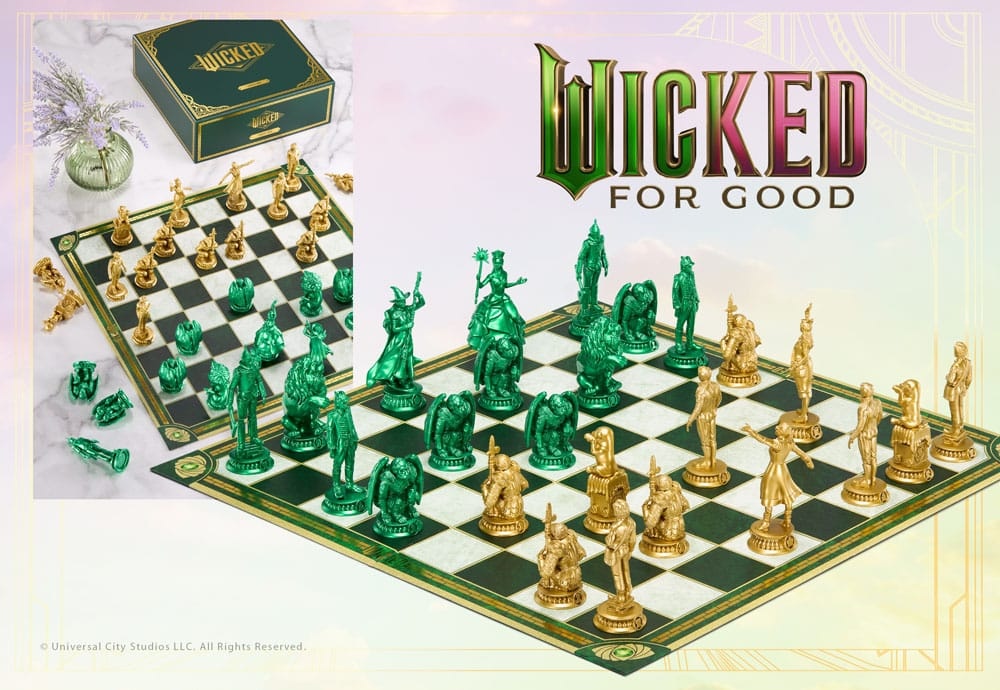 Wicked: For Good Chess Set Shiz vs. Emerald City - The Movie Store