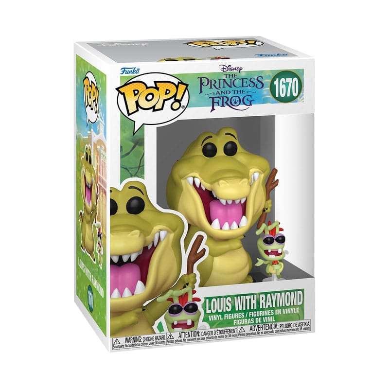 Princess and the Frog POP! Disney Vinyl Figure Louis w/Raymond 9 cm ...