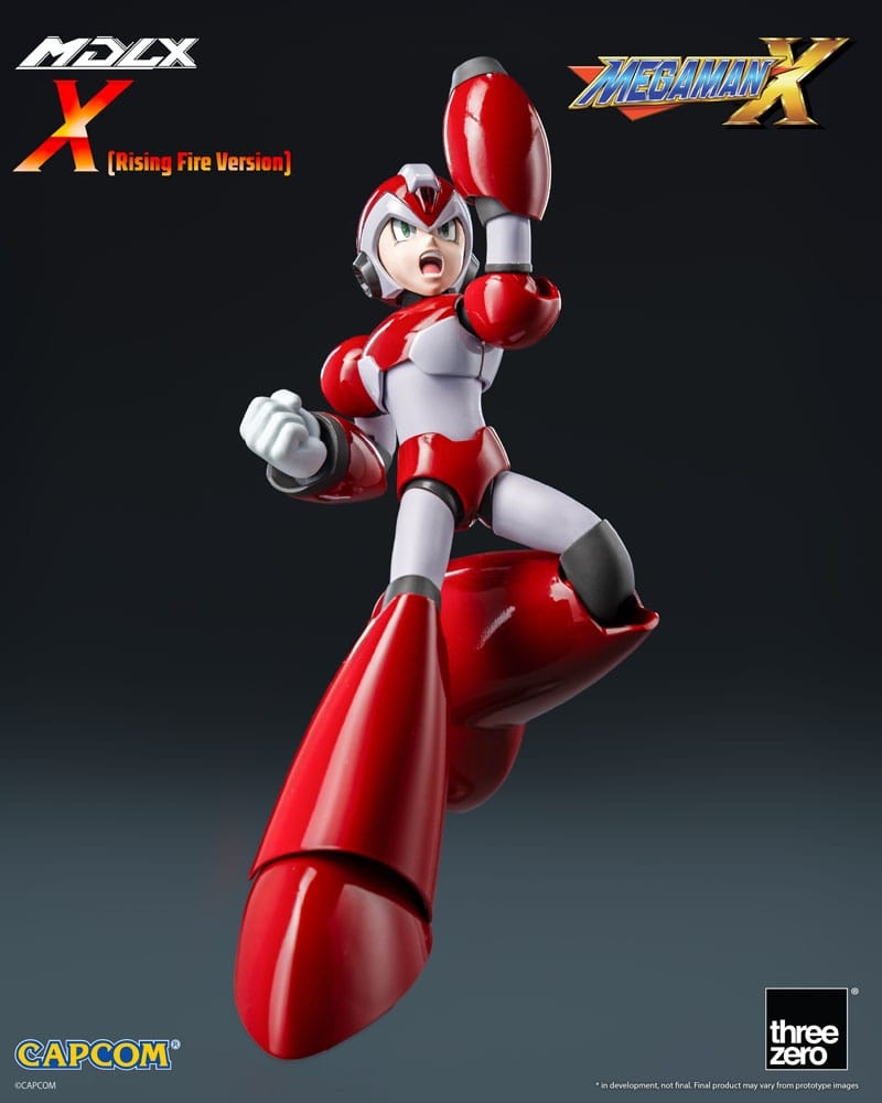 Mega Man MDLX Action Figure Rockman X / Mega Man X (Rising Fire Version ...