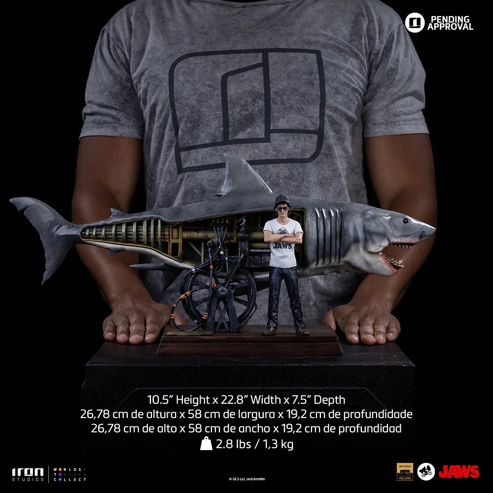 Jaws Deluxe Art Scale Statue 1/10 Steven Spielberg Jaws 50th ann. - The ...