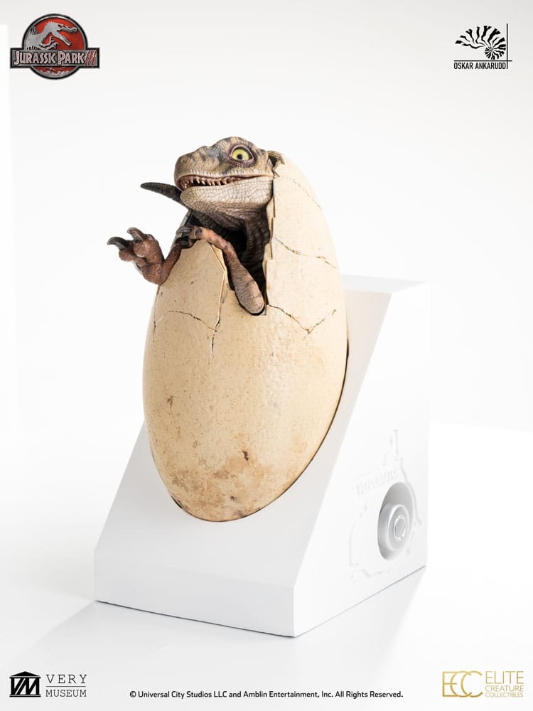 Jurassic Park III ECC Elite Creature Line Statue White Queen Hatching ...
