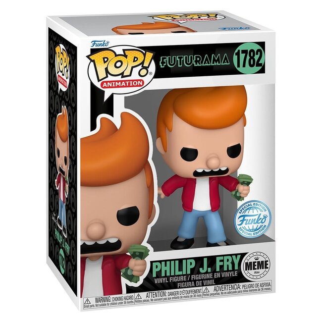 Futurama POP! Animation Vinyl Figure Philip J. Fry Take My Money Meme ...