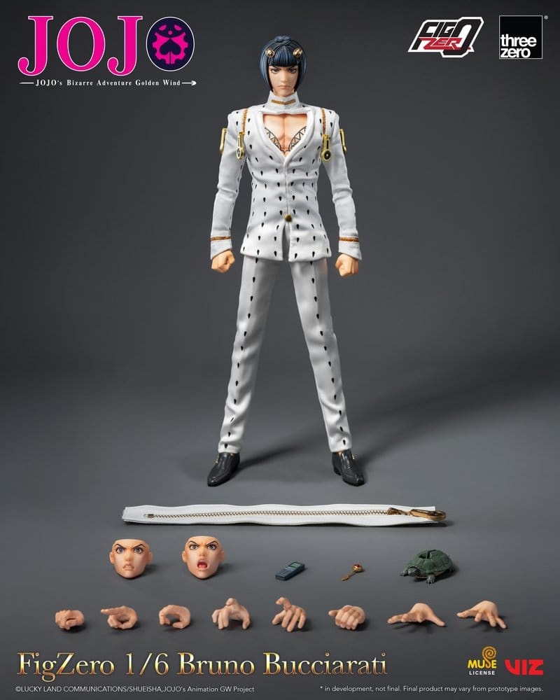 Jojo's Bizarre Adventure: Golden Wind FigZero Action Figure 1/6 Bruno ...