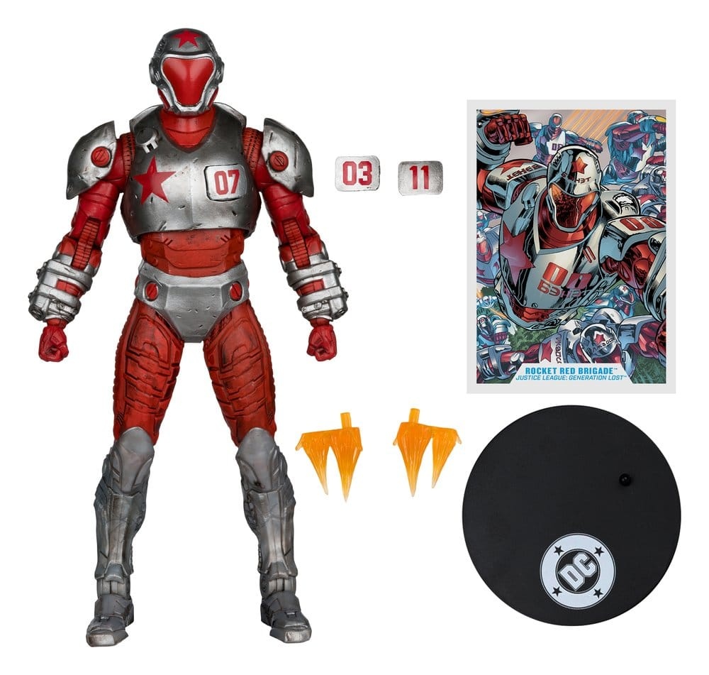Justice League: Generation Lost DC Multiverse Action Figure Rocket Red ...