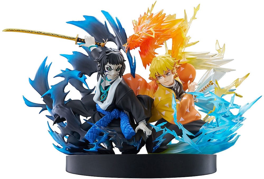 Demon Slayer: Kimetsu no Yaiba PVC Statue Zenitsu Agatsuma & Kaigaku 15 ...