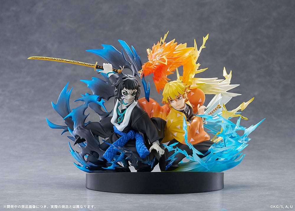 Demon Slayer: Kimetsu no Yaiba PVC Statue Zenitsu Agatsuma & Kaigaku 15 ...