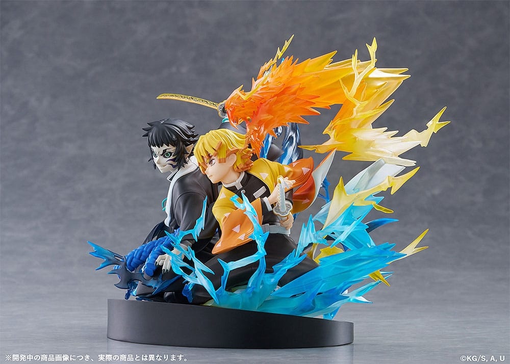 Demon Slayer: Kimetsu no Yaiba PVC Statue Zenitsu Agatsuma & Kaigaku 15 ...