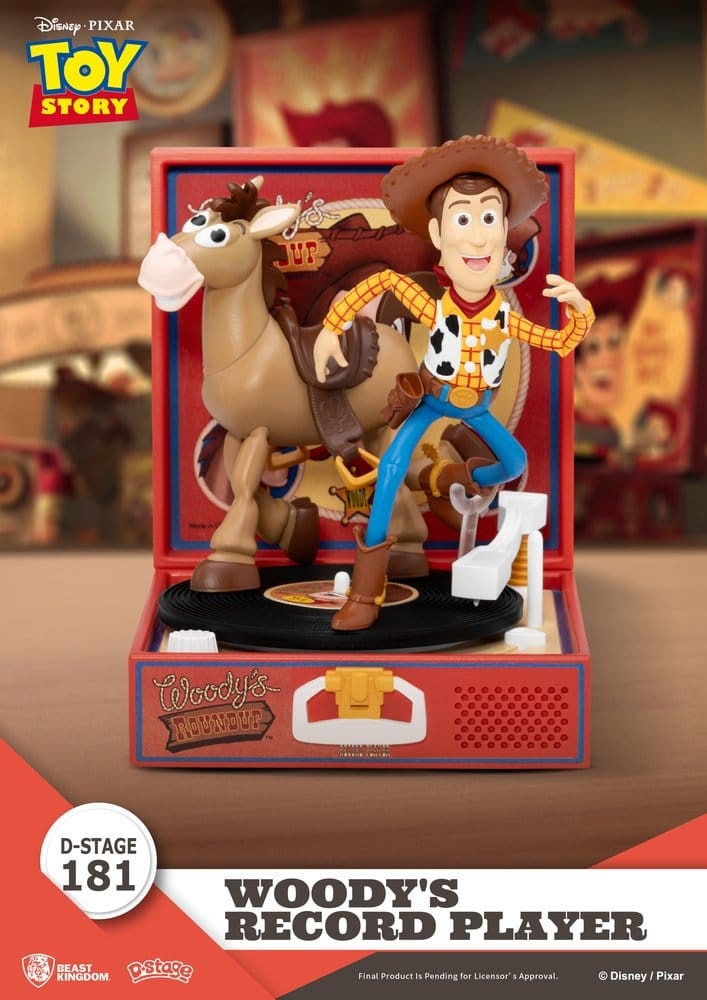 Toy Story Record Player Series PVC figure Woody's Record Player 13 cm ...