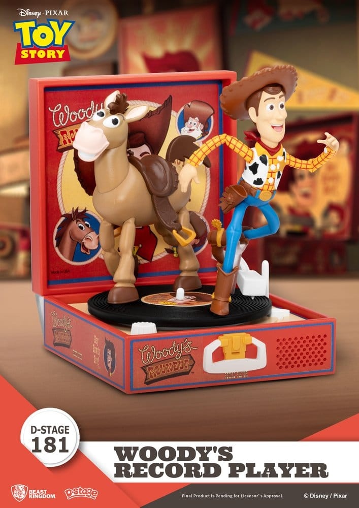 Toy Story Record Player Series PVC figure Woody's Record Player 13 cm ...