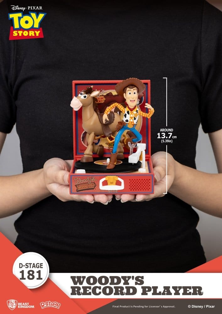Toy Story Record Player Series PVC figure Woody's Record Player 13 cm ...