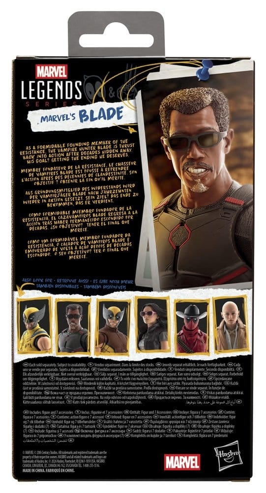 Deadpool & Wolverine Marvel Legends Action Figure Marvel's Blade 15 cm ...