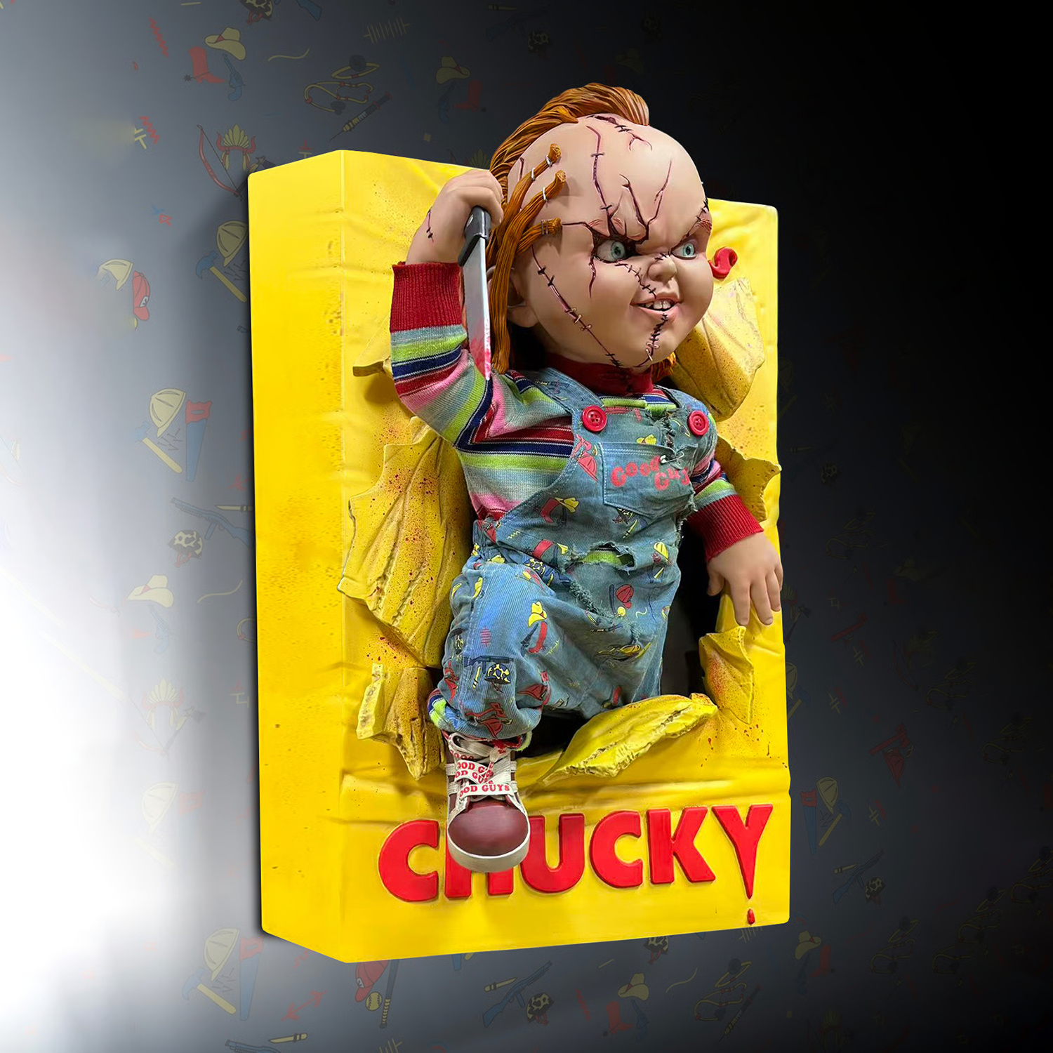 Chucky (Child´s Play) Wall Sculpture 1/2 Bride of Chucky 22 x 23 x 38 ...