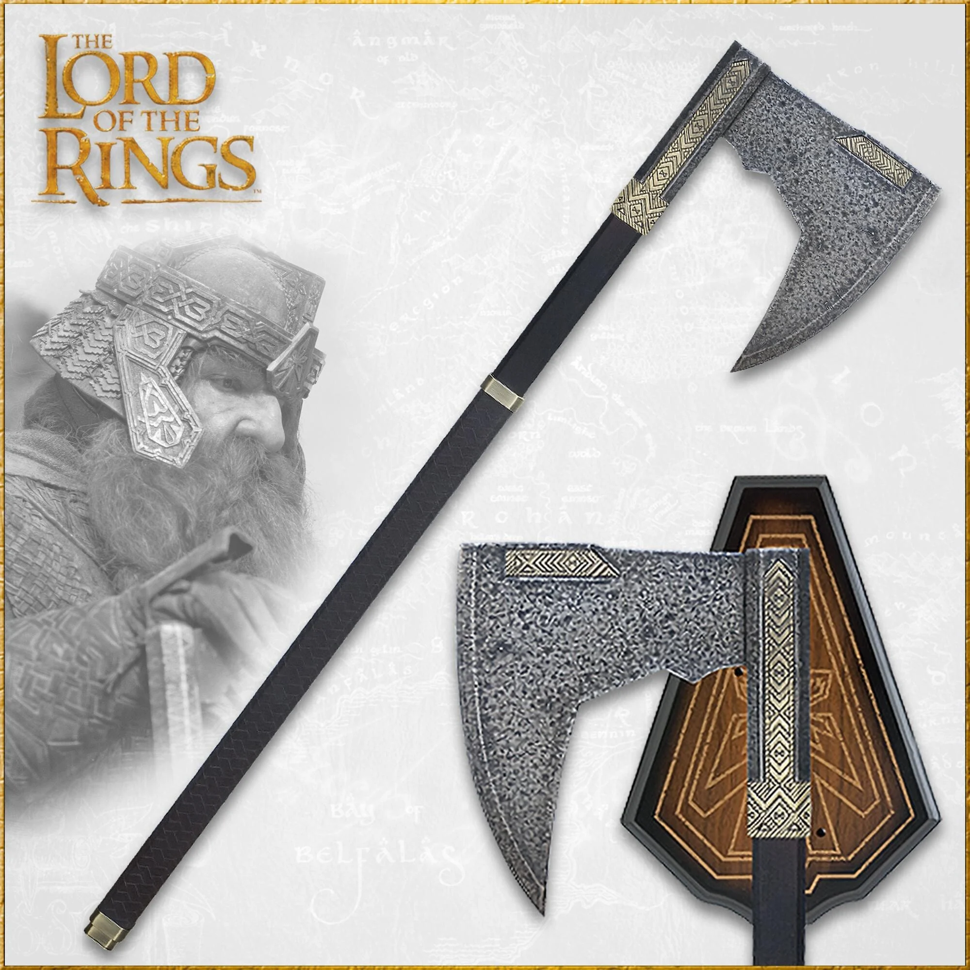Lord of the Rings Replica 1/1 Bearded Axe of Gimli - The Movie Store