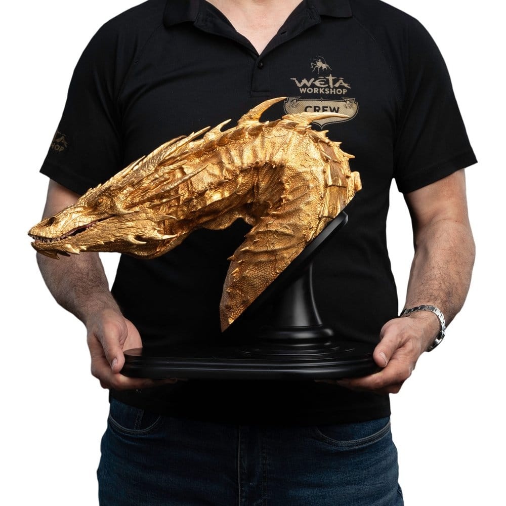 De Hobbit-buste van Smaug de Gouden, 36 cm - The Movie Store