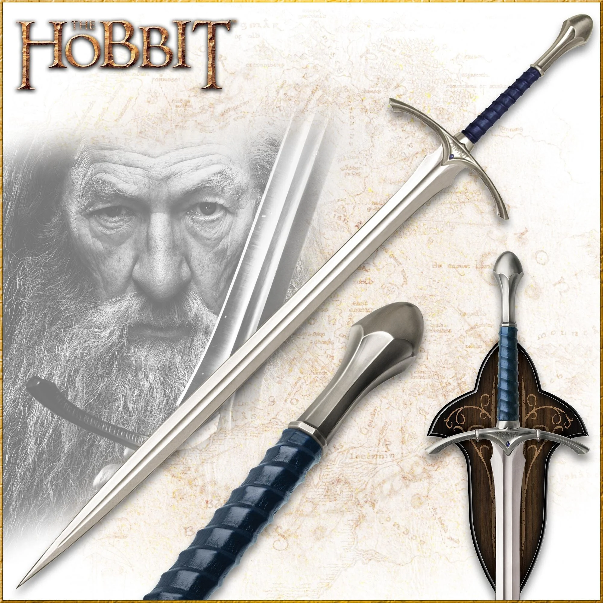 The Hobbit An Unexpected Journey Replica 1/1 Glamdring Sword Gandalf ...