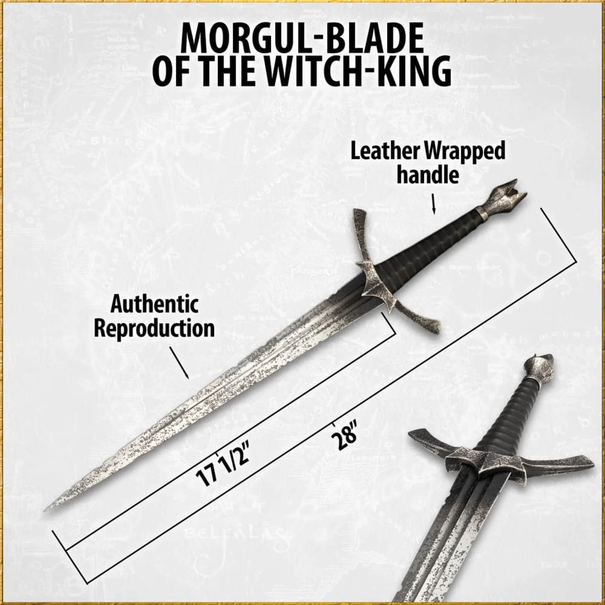 Lord of the Rings Replica 1/1 Dagger of the Witch King 55 cm - The ...