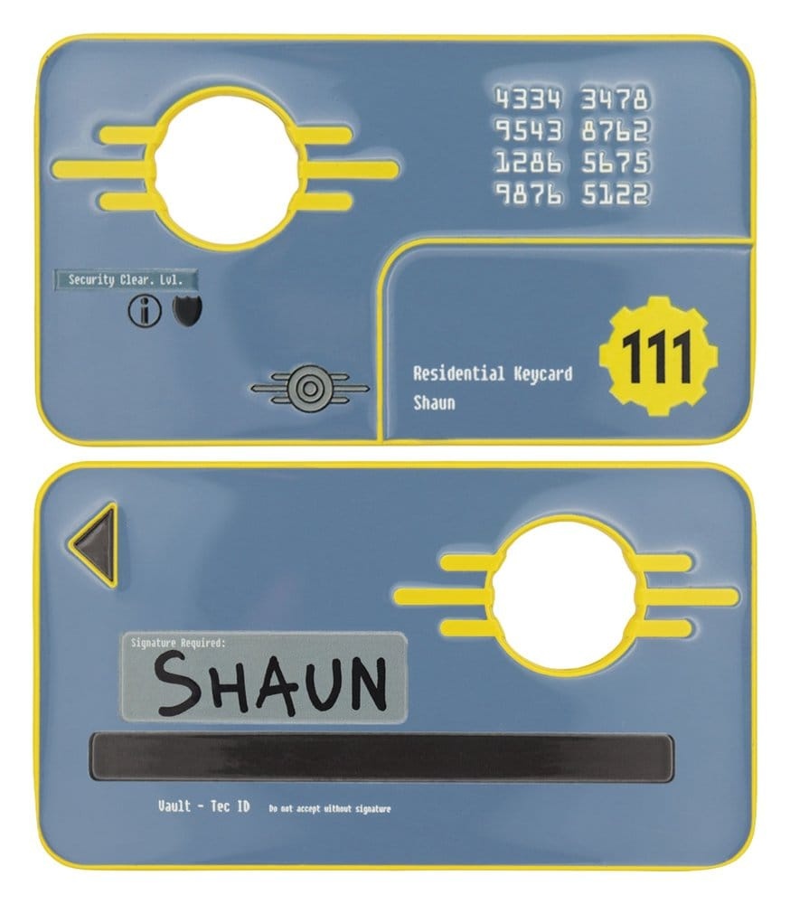 Fallout Replica Security Keycard Vault 111 Limited Edition 11 cm - The ...