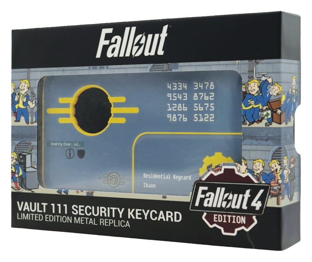 Fallout Replica Security Keycard Vault 111 Limited Edition 11 cm - The ...