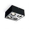 Spot Box 4 lichts zwart Philips Myliving 50494-30-P0 - Lamponline.nl