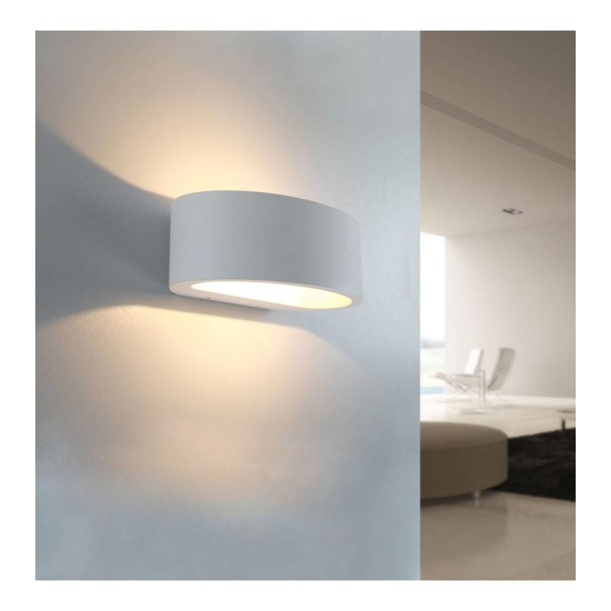 Wandlamp Sharp wit Artdelight - Lamponline