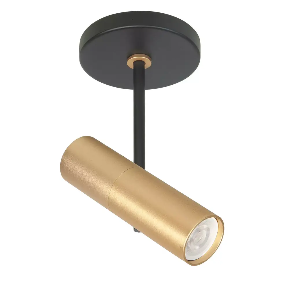 Spot Trend 1 lichts incl mini GU10 zwart goud Highlight S7530.38 ...
