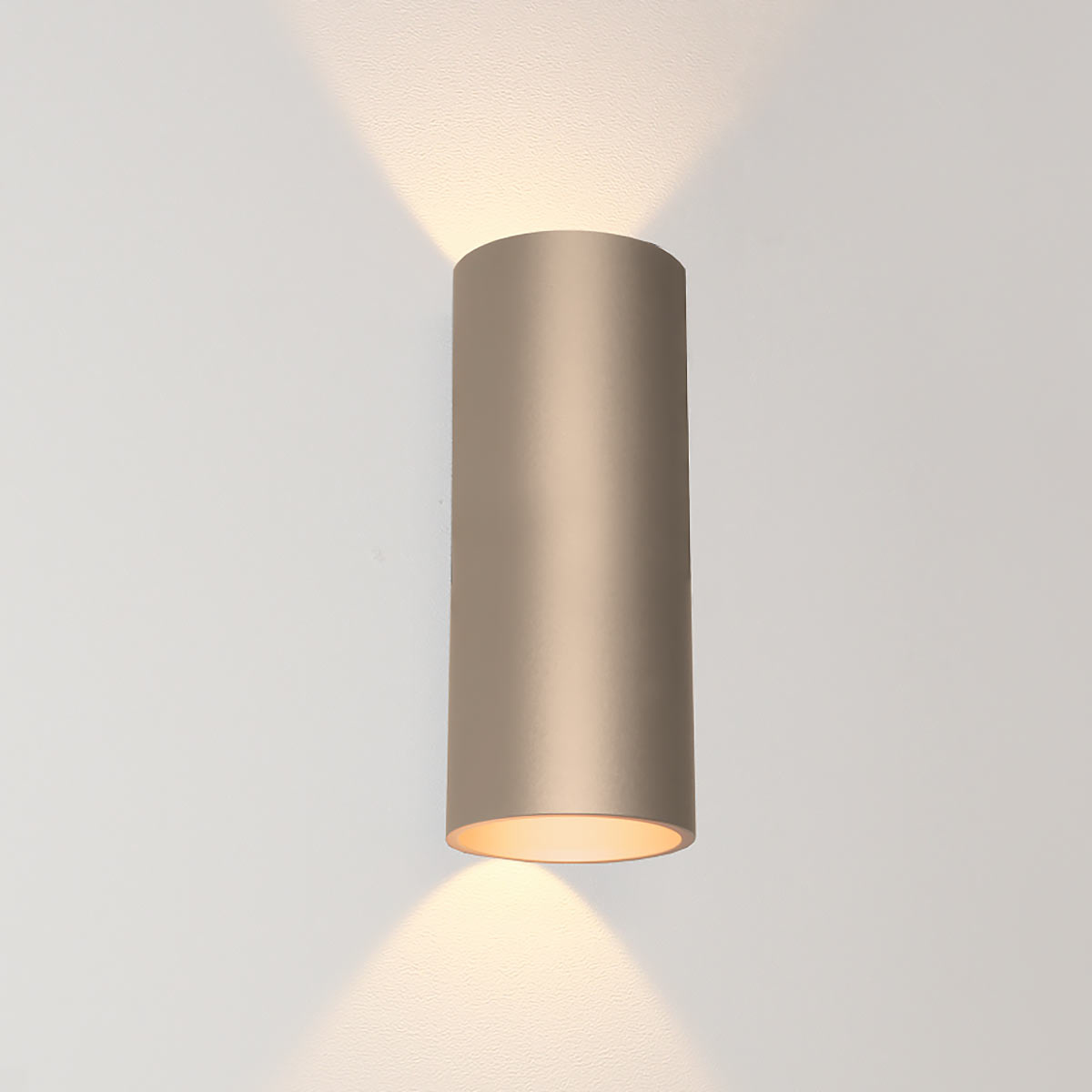 Wandlamp Brody 2 lichts H 18 cm champagne Artdelight WL6421CP - Lamponline