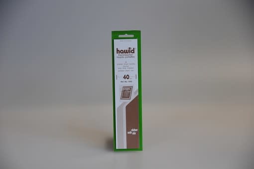 Hawid stamp mounts 40 mm black - set of 25 - collectura