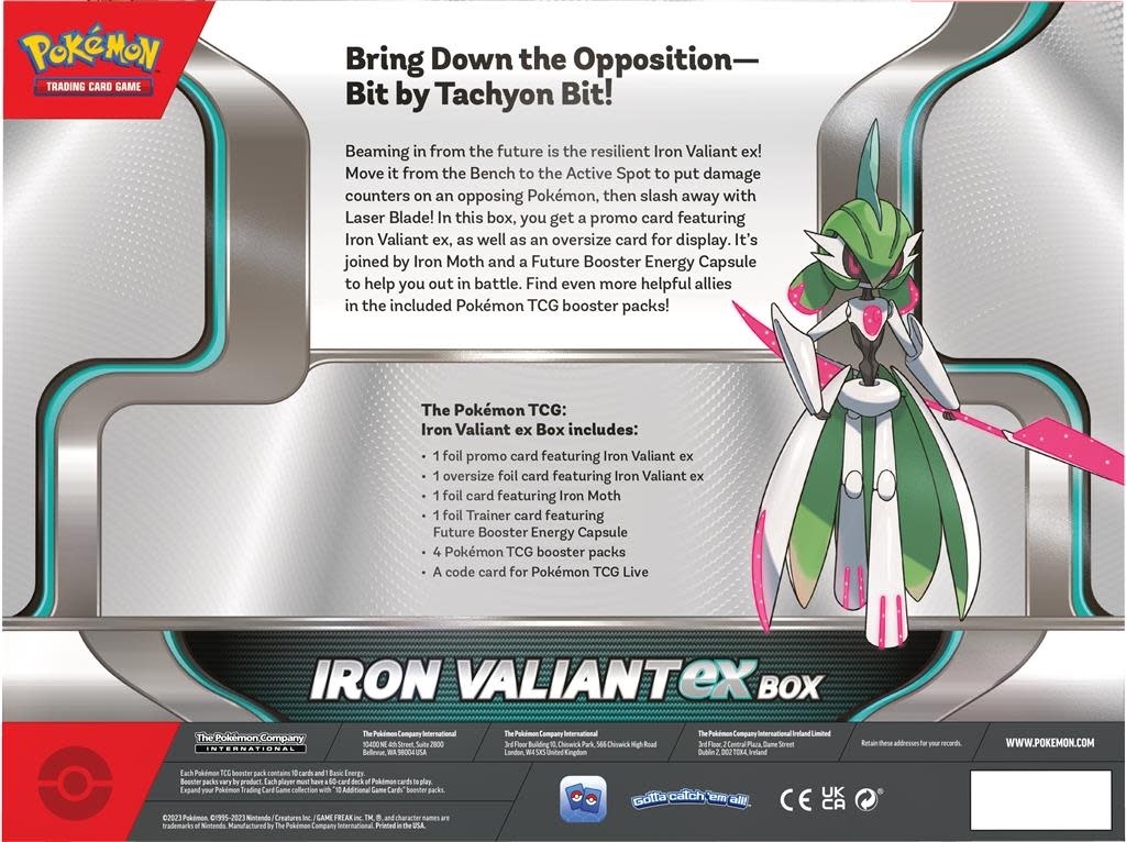 Pokémon Iron Valiant - Roaring Moon EX Box - collectura