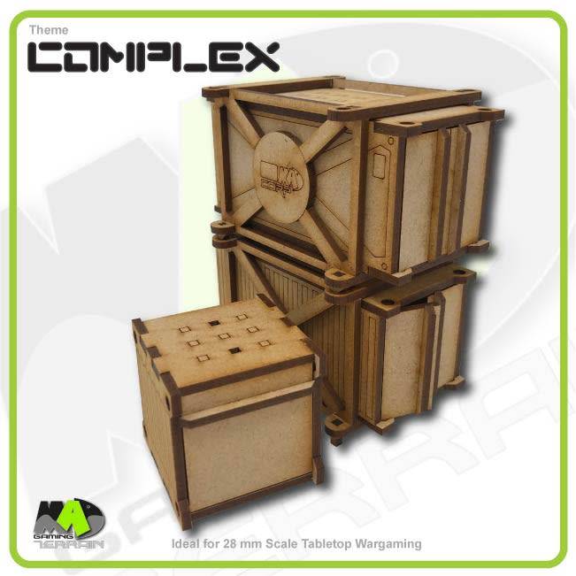 MAD Gaming Terrain - Containers - Industrial (small pack) - 4Tk Gaming