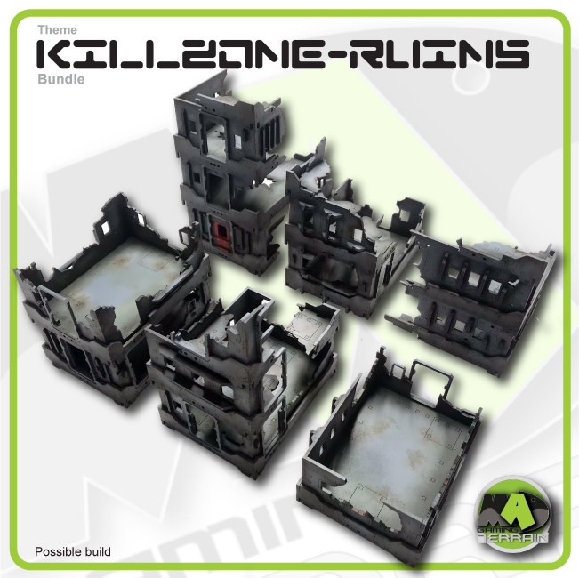 KILLZONE - Ruined City (MAD Gaming Terrain) - 4Tk Gaming