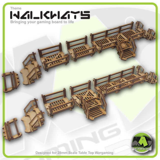 Walkway - Standard Set - Detailed - 4Tk Gaming